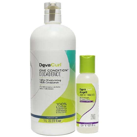 Deva Curl One Condition Decadence 1L + Angell 120ml - Kit Shampoo e ...