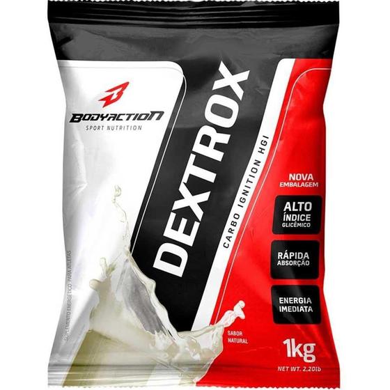 Dextrose Suplemento Dextrox 1kg BodyAction Mais Energia - Dextrose ...