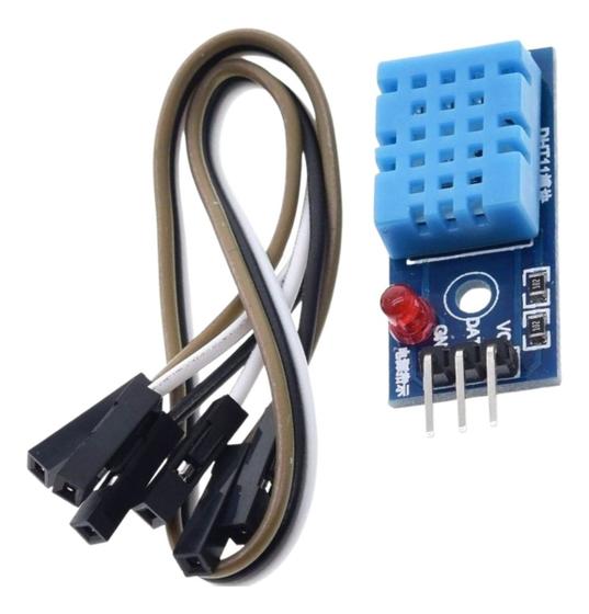 Dht11 Módulo Sensor De temperatura e Umidade Com Jumpers Arduino - OEM ...