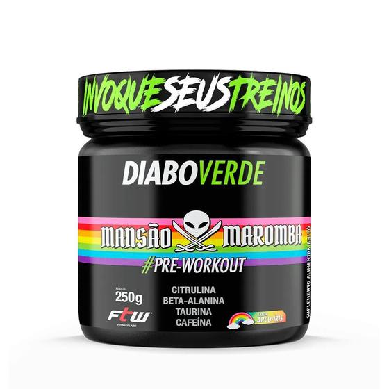 Diabo Verde Mansão Maromba 250g Arco-Íris - FTW - Pré Treino - Magazine ...