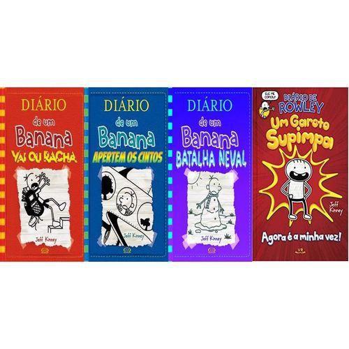 DIARIO DE UM BANANA 11 12 E 13 + Diário de Rowley Um Garoto Supimpa: 1 ...