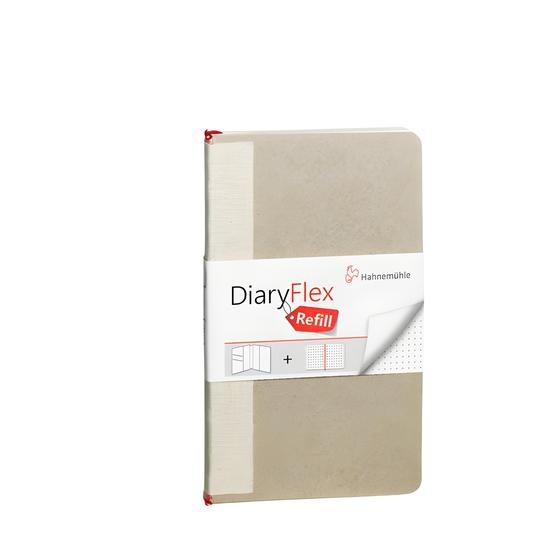 Diary Flex Refil Hahnemühle sem Pauta 18,2x10,4cm 80 Folhas Pontilhado ...