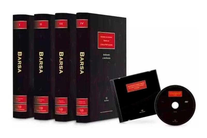 Dicionário Barsa Da Língua Portuguesa 4 Livros De Luxo + Dvd - Barsa ...