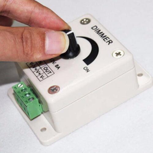 Dimmer 12-24V Controle Rotatório Analógico Lâmpada Fita LED - LBTEC ...