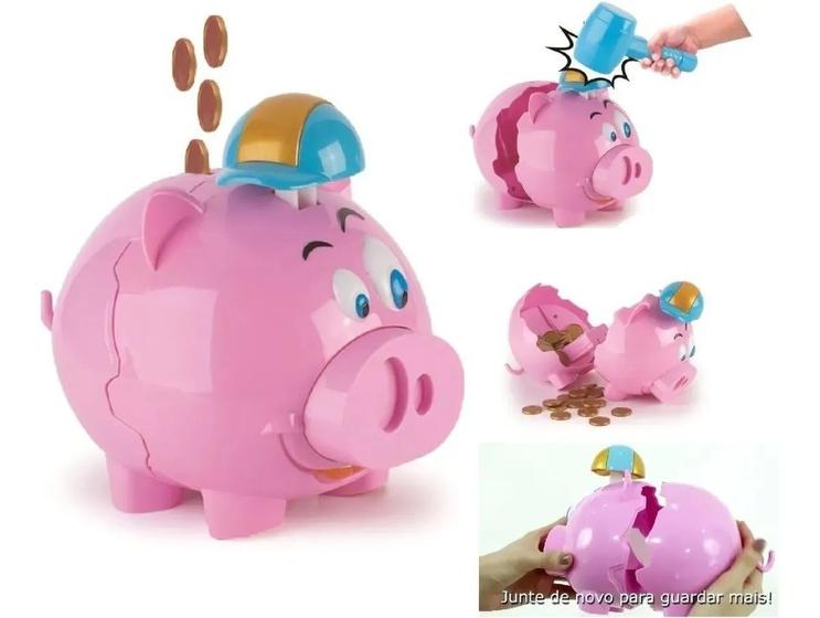 Din Din Pig Cofre Brinquedo Porquinho Monta E Desmonta - FENIX - Cofre ...