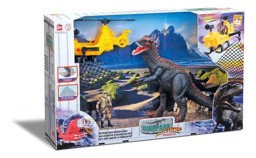 Dinossauro Com Soldado Veiculo De Resgate E Acessórios T-rex - Bee Toys ...