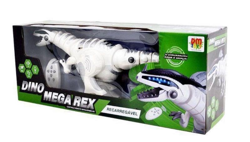 Dinossauro Dino Mega Rex C/ Controle Remoto Robô Som e Luz - Banana ...