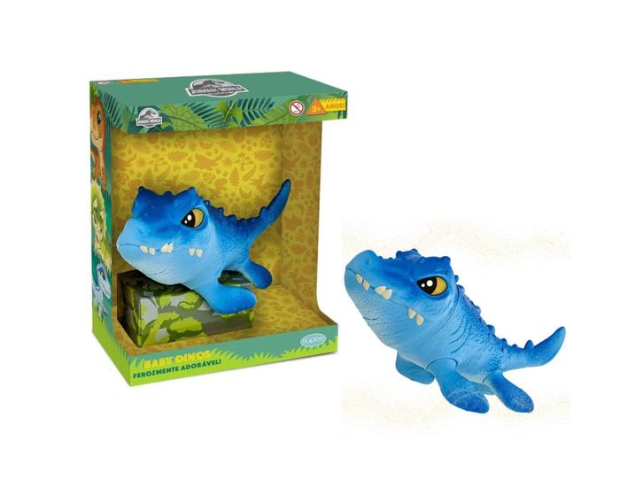Dinossauro Jurassic World T Rex Blue Bumpy Triceratops Mosasaurus ...