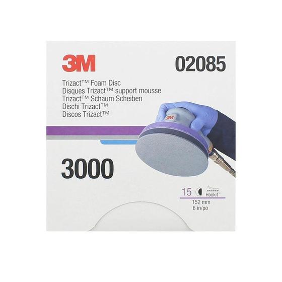 Disco abrasivo Lixa Hookit Trizact 6" (152mm) 3000 02085 1Un. 3M ...