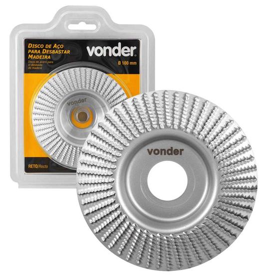 Disco Aço para Desbastar Madeira Reto Esmerilhadeira Vonder - Disco de ...
