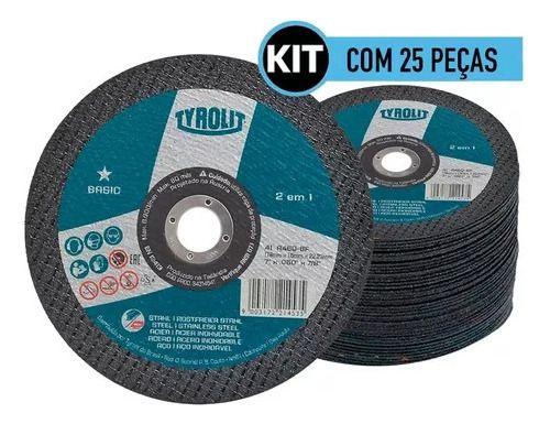 Disco Corte Tyrolit Basic 7 Pol 178x1,6x22,23mm 25 Peças - Disco de ...