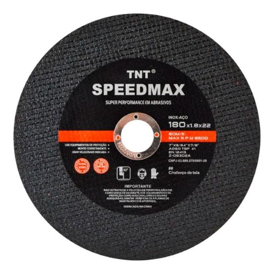 Disco De Corte Fino Inox Ferro 7 Polegadas 180Mm Lixadeira - Tnt ...