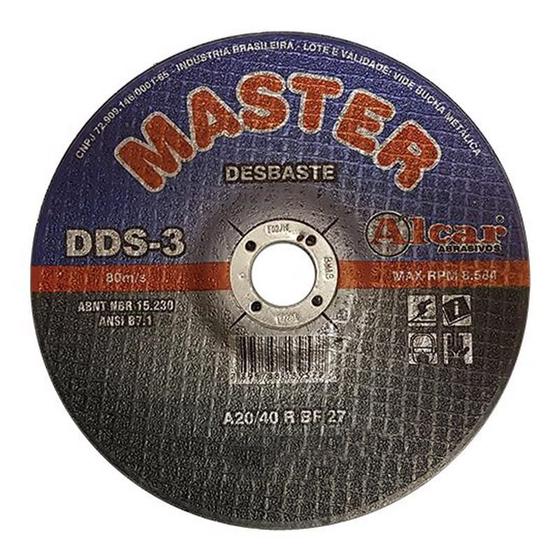 Disco de desbaste 4.1/2" x 1/4" x 7/8" dds-3 - alcar dd0rn0074 - Disco ...