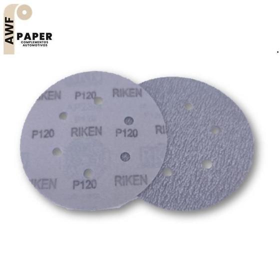 Disco De Lixa 6 Com 6 Furos Linha Ap23 P120 Riken Cx50 Peças - Disco de ...