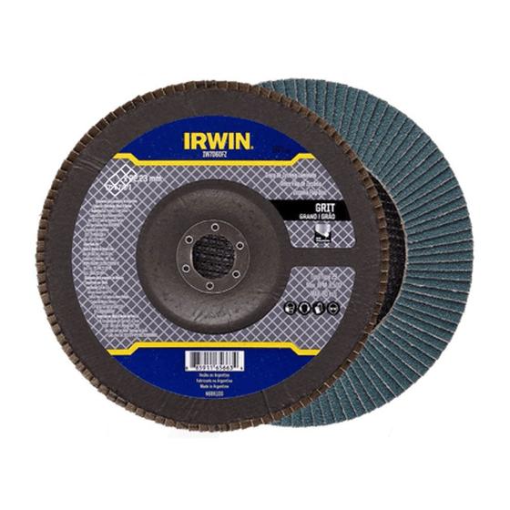Disco de Lixa Flap Irwin GR.80 115mm para metal - IW4080FZ - Irwin ...