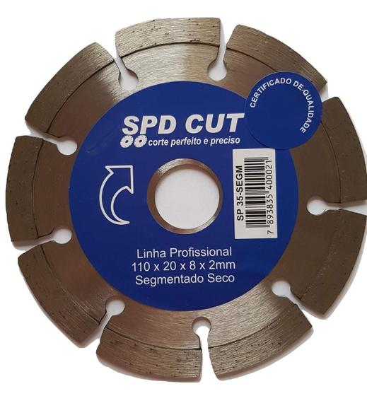 Disco Diamantado 110Mm Segmentado Parede, Bloco, Concreto - Spd Cut ...
