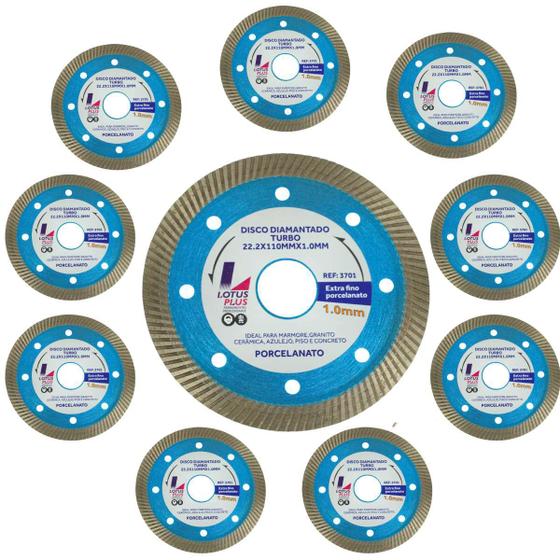 Disco Diamantado Acabamento Porcelanato Extra Fino 22.2x110x1mm Granito ...