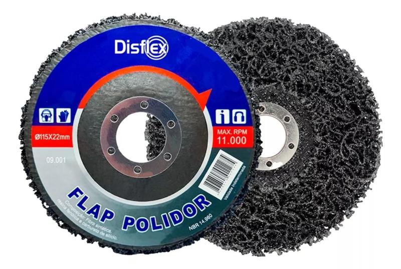 Disco flap polidor disflex 115x22mm strip esmerilhadeira lixadeira ...