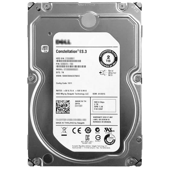 Disco Rígido Dell EMC Poweredge T440 2TB 3.5 7.2K 6GBs - HD Externo ...