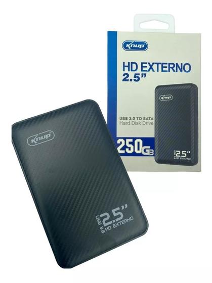 Disco rígido externo Knup KP-HD808 250GB preto - HD Interno - Magazine ...