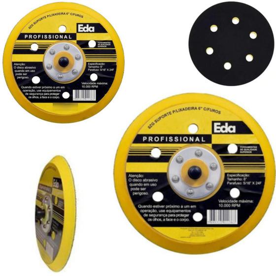 Disco Suporte 6 Roto Orbital Roquite Lixadeira Cfuros Prato - EDA ...