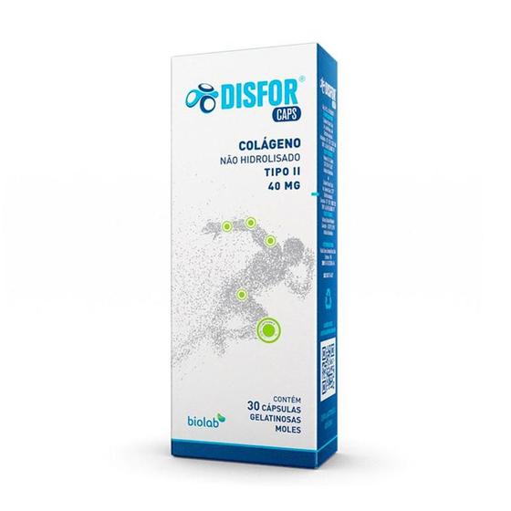 Disfor 40mg 30 cápsulas - Colágeno - Magazine Luiza