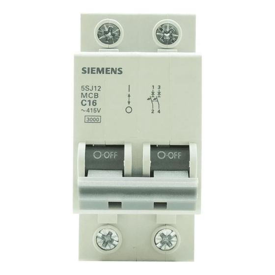 Disjuntor bifásico bipolar mini din curva c 5sj1 siemens - Disjuntor Din - Magazine Luiza