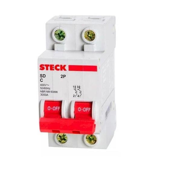 Disjuntor bipolar 32a curva c din - steck - Disjuntor DR - Magazine Luiza