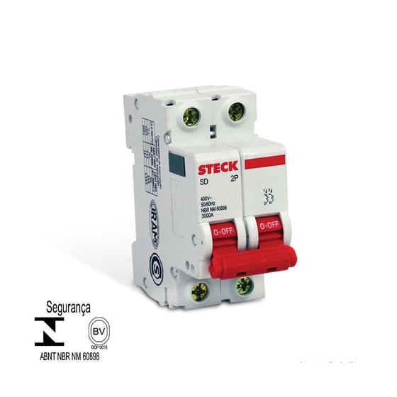 Disjuntor bipolar 40A curva C Steck - Disjuntor DR - Magazine Luiza