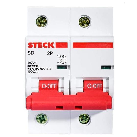 Disjuntor Bipolar Din Curva C 10kA 80A Steck - Disjuntor DR - Magazine ...