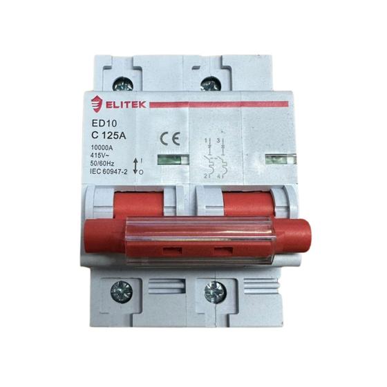 Disjuntor Bipolar Duplo 06a, 10a, 16a,20a, 25a, 32a,40a, 50a, 63a, 70a, 80a, 100a, 125a - ELITEK ...