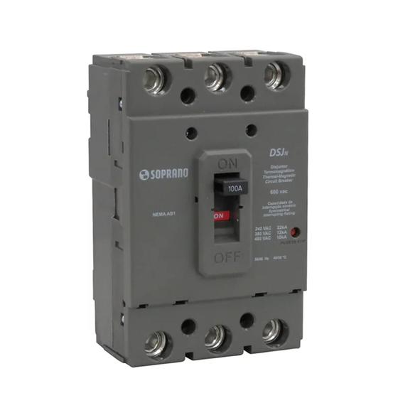Disjuntor Caixa Moldada 175a Dsjn3 Com Borne Nema Soprano - Disjuntor Caixa Moldada - Magazine Luiza