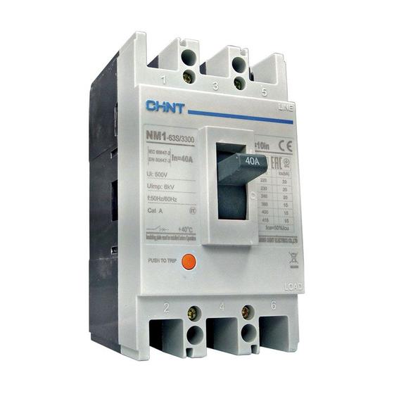 Disjuntor Caixa Moldada 40A 500V 3 Polos NM1-63S/3300 Chint - Disjuntor Caixa Moldada - Magazine ...