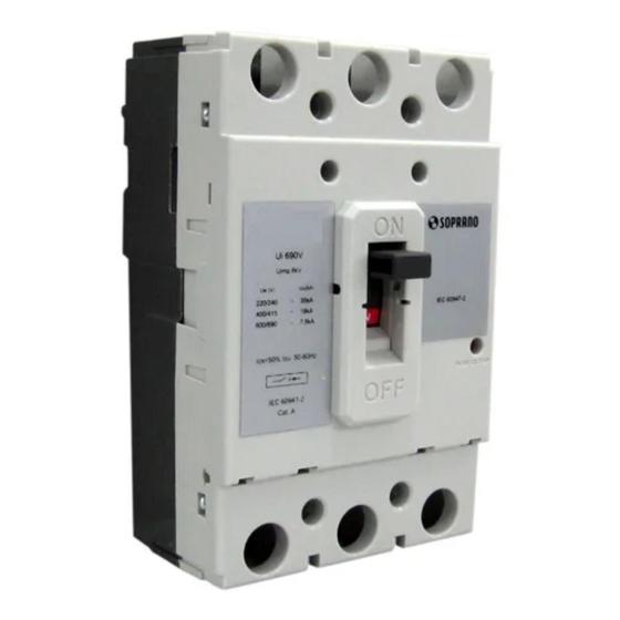 Disjuntor Caixa Moldada Tripolar 100a Dl-100x Soprano - Disjuntor Caixa Moldada - Magazine Luiza