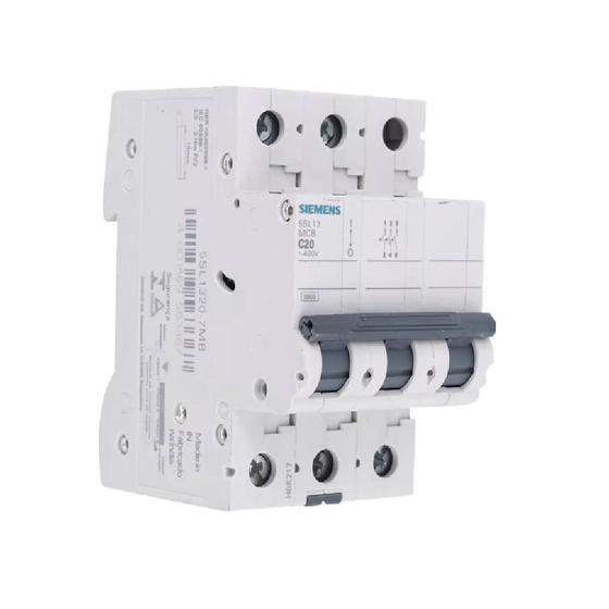 Disjuntor din trifÃsico curva-c 20a 5sl1320-7mb Siemens - Disjuntor Din - Magazine Luiza