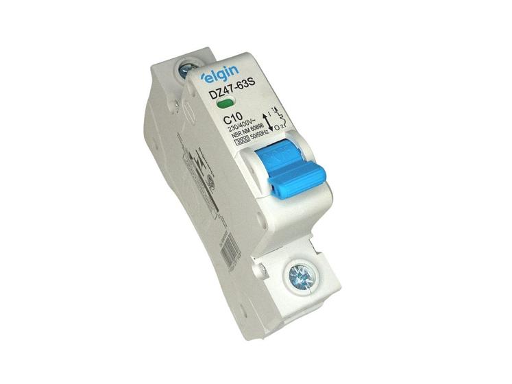 Disjuntor Monopolar 1 polo Unipolar Mono Termomagnético din - ELGIN TERMINAIS ELÉTRICOS ...