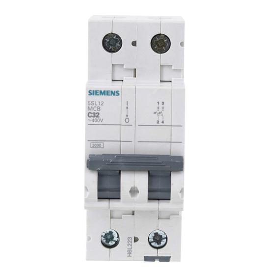 Disjuntor Siemens Bipolar Curva C 32a - Disjuntor DR - Magazine Luiza