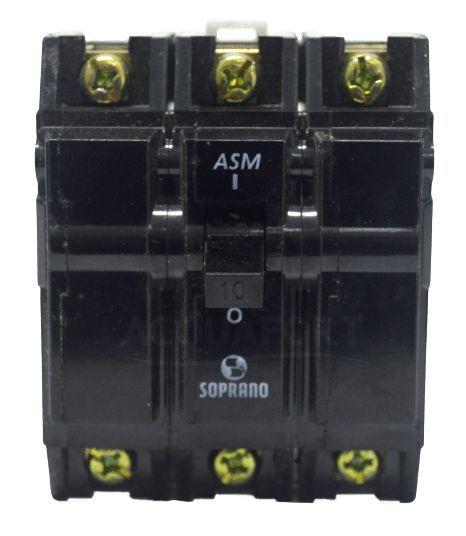 Disjuntor Tripolar 10A Nema 5KA Soprano - Disjuntor Nema - Magazine Luiza