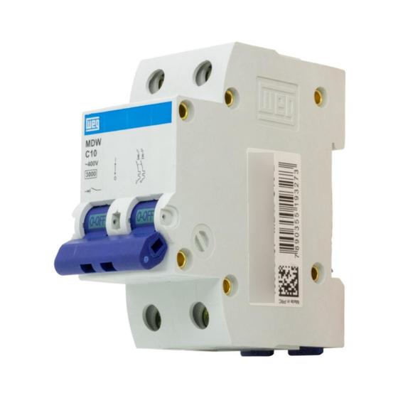 Disjuntor Weg Bipolar Curva C MDW 10A 16A 20A 25A 32A - Disjuntor Din - Magazine Luiza