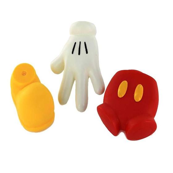 Disney Brinquedos Mordedor Guapo Mickey Mouse Com 3 Peças - Mordedor ...
