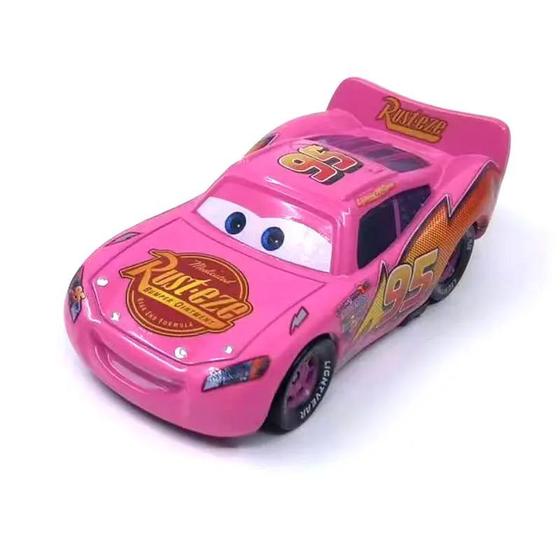 Disney Pixar Carros Relâmpago McQueen Rosa - Carrinho de Brinquedo ...