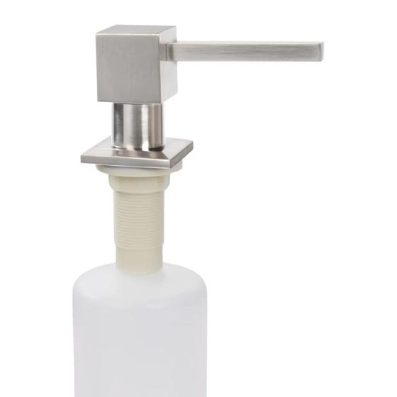 Dispenser para detergente de embutir quadrado - escovado - Bruno ...