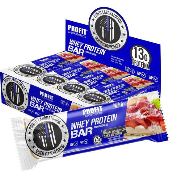 Display Com 12 Un Whey Protein Bar Barras Proteicas Profit - Profit ...
