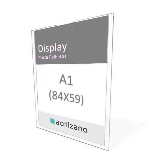 Display De Parede Com Vhb - A1 Vertical 84X59Cm - Acrílico - Acrilzano ...