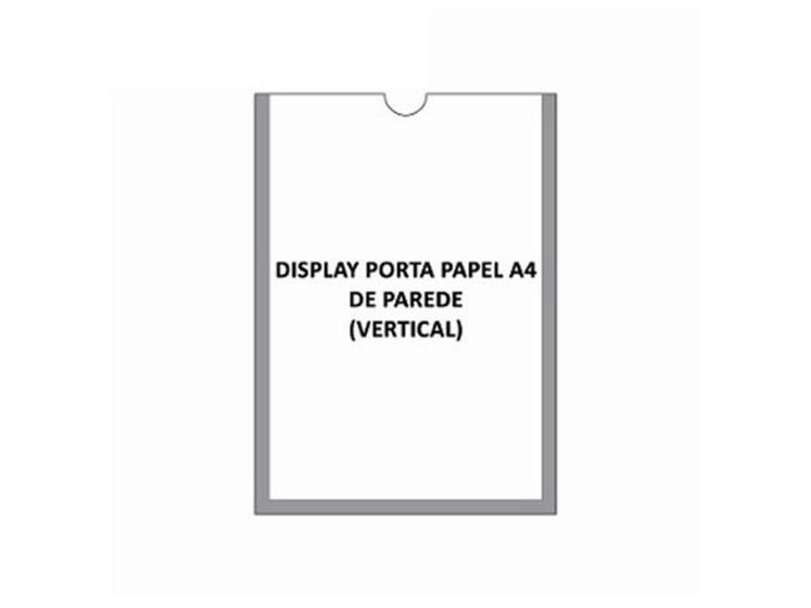 Display de parede em acrilico A4 Vertical com 10 unidades - MCM ...