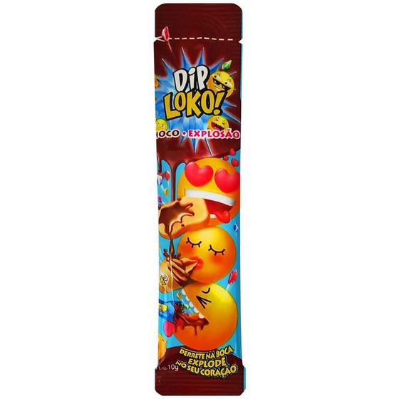 Display Dip Loko Choco Boom com 30 Unidades de 10g Chocolate que ...