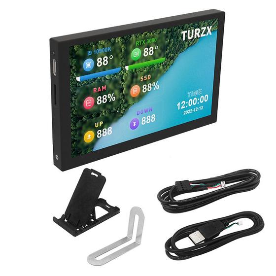 Display IPS 5 Polegadas Monitor de Dados USB-C PC Gamer - Turzx ...