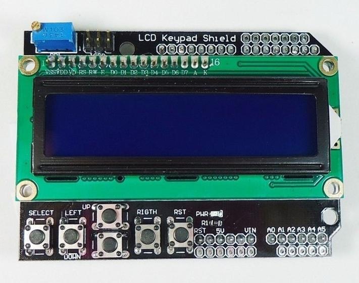 Display LCD 16x2 com Keypad - Backlight Azul - Arduino - Outros ...
