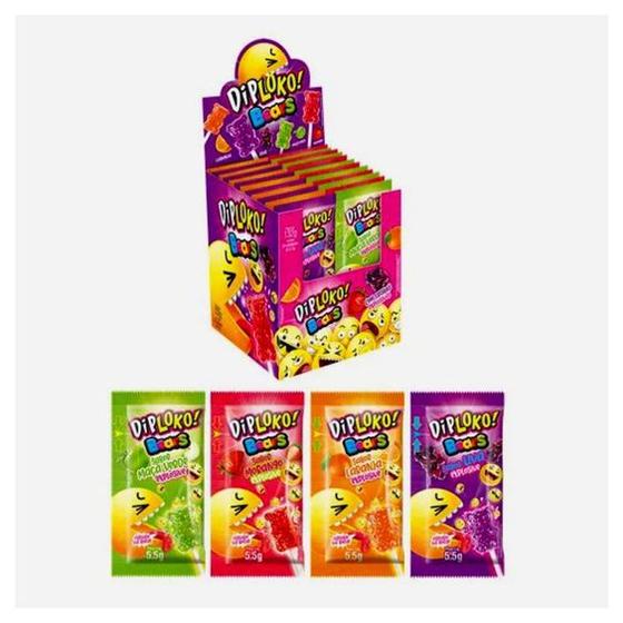 Display Pirulito DipLoko Bears Novo Com Cristais Explosivos - Danilla ...