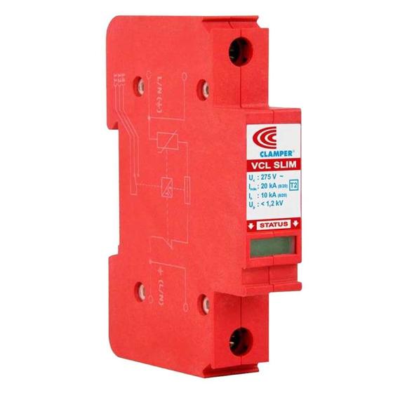 Dispositivo De Proteção Contra Surtos Frontal Slim 20kA 275V 014295 ...